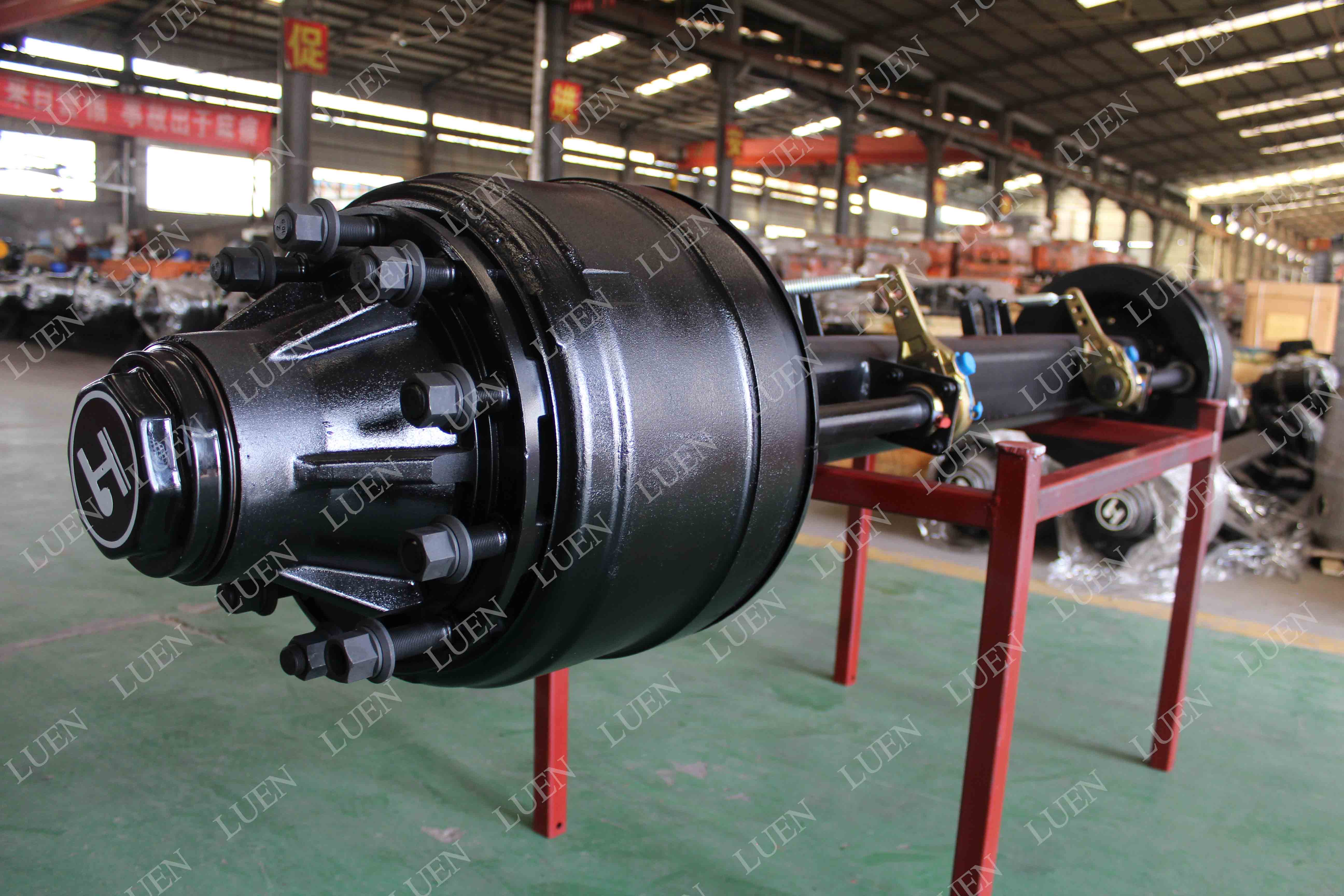 16ton American Fuwa Type Truck Brake Drum Axle Inboard Outboard Trailer ...